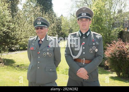 Haworth, England, UK, 21st May 2023. Haworth 1940s weekend is a popular ...