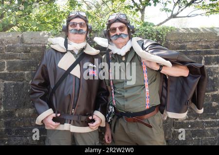 Haworth, England, UK, 21st May 2023. Haworth 1940s weekend is a popular ...