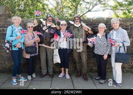 Haworth, England, UK, 21st May 2023. Haworth 1940s weekend is a popular ...
