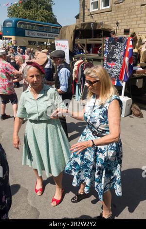 Haworth, England, UK, 21st May 2023. Haworth 1940s weekend is a popular ...