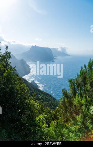 Madeira. Boca do Risco Aerial View. Steep Cliffs over the Atlantic ...