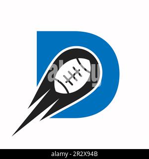 Initial Letter S Rugby Logo, American Football Symbol Combine With ...