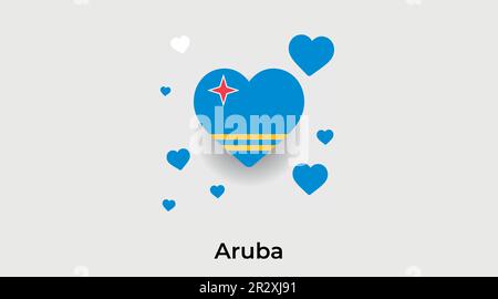 Flag of Aruba - Vector illustration Stock Vector Image & Art - Alamy