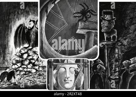 Mussolini - Fascist Italian Propaganda postcard Stock Photo - Alamy