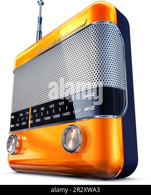 high resolution rendering of a vintage radio Stock Photo - Alamy