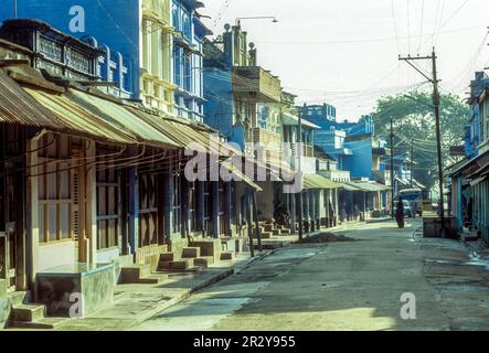 The street of Agraharam the brahmins residence area surrounding the ...