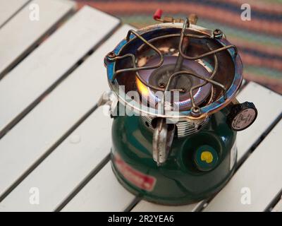 An old torch for camping Stock Photo - Alamy