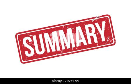 Summary Rubber Stamp Seal Vector Stock Vector Image & Art - Alamy