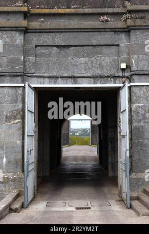 The entrance to the grounds that were at various times a monastery, a ...