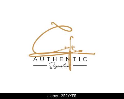 CF Signature Logo Template Vector Stock Vector Image & Art - Alamy