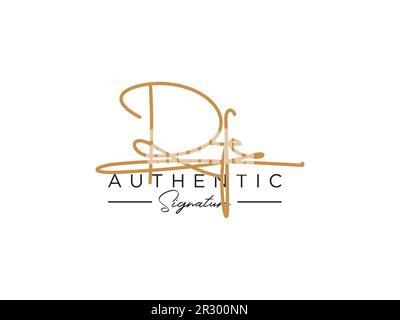 RF Signature Logo Template Vector Stock Vector Image & Art - Alamy