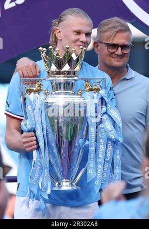 Alf-Inge Haaland, father of Manchester City's Erling Haaland looks out ...
