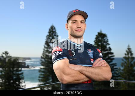 Westpac NSW Blues player Cameron Murray poses for a photograph during ...