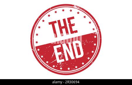 The End Rubber Stamp Seal Vector Stock Vector Image & Art - Alamy