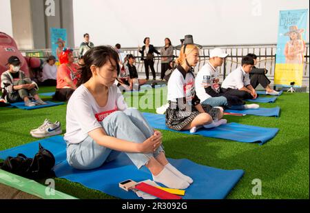 Space-out Competition, May 21, 2023 : People participate in a Space-out ...