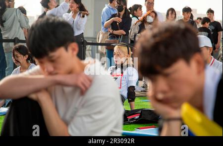 Space-out Competition, May 21, 2023 : People participate in a Space-out ...