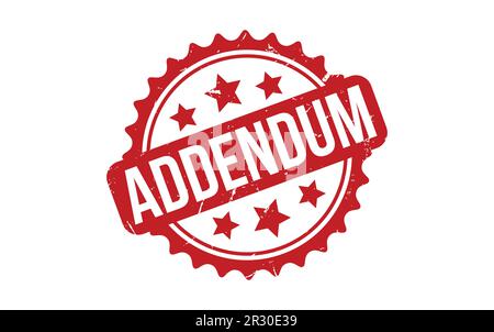 Red Addendum Rubber Stamp Seal Vector Stock Vector Image & Art - Alamy