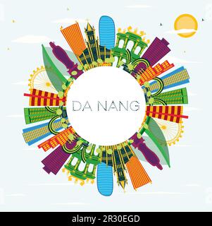 Vietnam, Da Nang. City skyline, architecture, buildings, streets ...