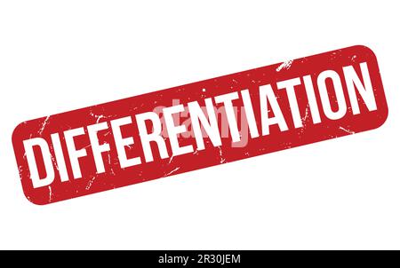 Red Differentiation Rubber Stamp Seal Vector Stock Vector Image & Art ...