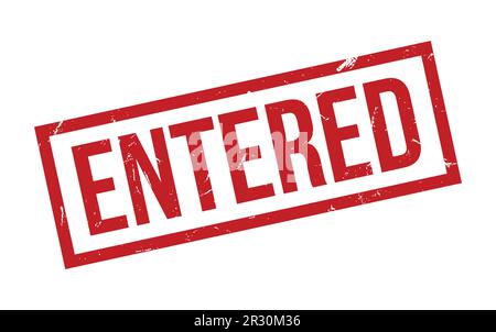 Red Entered Rubber Stamp Seal Vector Stock Vector Image & Art - Alamy