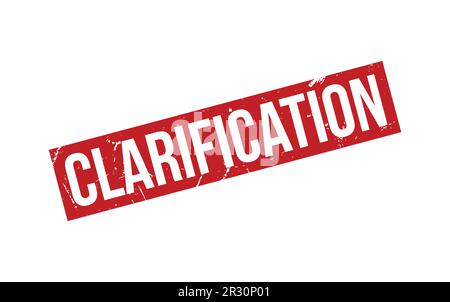 Clarification Rubber Stamp Seal Vector Stock Vector Image & Art - Alamy