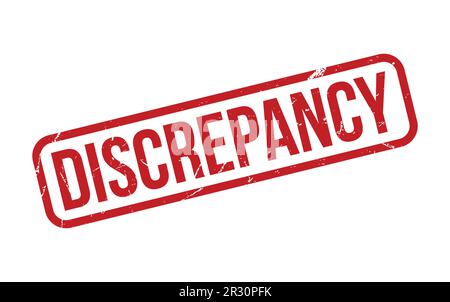 Red Discrepancy Rubber Stamp Seal Vector Stock Vector Image & Art - Alamy