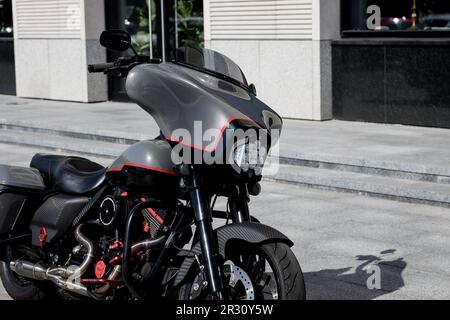 Minsk, Belarus, May 2023 - Harley Davidson American brand Motorcycles ...