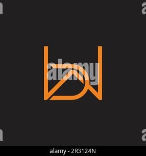 letter bw simple geometric line logo vector Stock Vector Image & Art ...