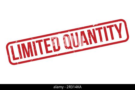 Limited Quantity Rubber Stamp Seal Vector Stock Vector Image & Art - Alamy