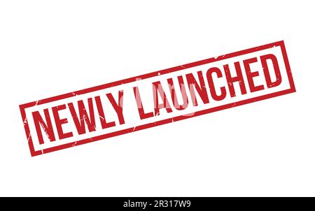 Red Newly Launched Rubber Stamp Seal Vector Stock Vector Image & Art ...