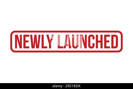 Red Newly Launched Rubber Stamp Seal Vector Stock Vector Image & Art ...