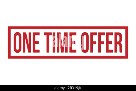 Red One Time Offer Rubber Stamp Seal Vector Stock Vector Image & Art ...