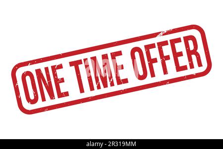 One Time Offer Rubber Stamp Seal Vector Stock Vector Image & Art - Alamy