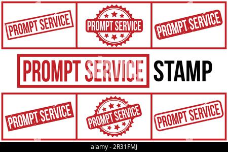 Red Prompt Service Rubber Stamp Seal Vector Stock Vector Image & Art ...