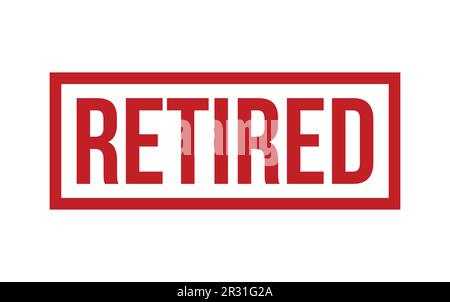 Red Retired Rubber Stamp Seal Vector Stock Vector Image & Art - Alamy