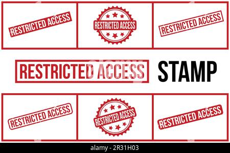 Access restricted Rubber Stamp Set Vector Stock Vector Image & Art - Alamy