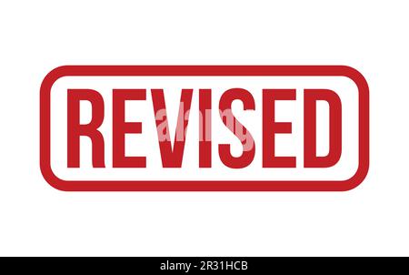 Red Revised Rubber Stamp Seal Vector Stock Vector Image & Art - Alamy