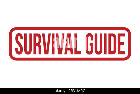 Survival guide grunge rubber stamp on white background, vector ...