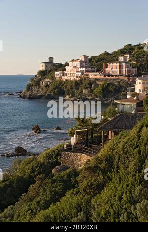 Beach Castiglioncello Tuscany Italy Stock Photo - Alamy