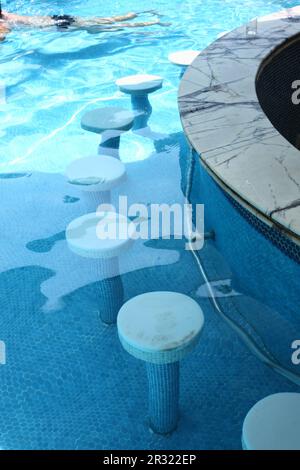 Part of a summer pool. No people Stock Photo - Alamy