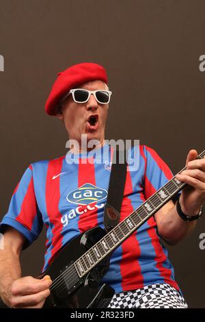 80s singer Captain Sensible performing at Summer Festival in Croydon ...