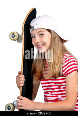 Girl skateboard rapper skater Stock Photo - Alamy