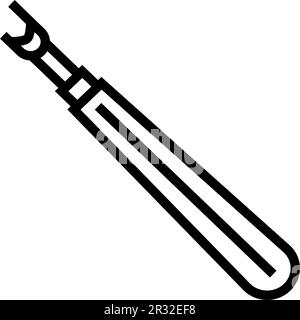 stitch ripper knitting wool line icon vector illustration Stock Vector ...