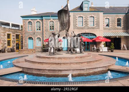 Sculpture in Liberation Square Jersey unveiled in 1995 after 50 years ...