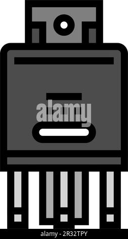 relay electronic component isometric icon vector illustration Stock ...