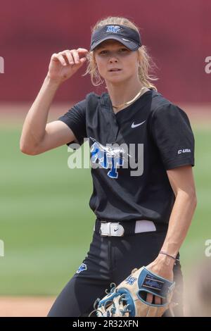 Middle Tennessee State University infielder Laura Mealer (5) during an ...