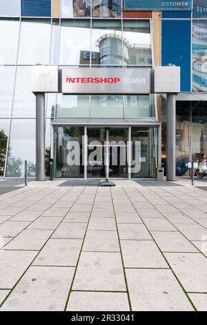 Intershop Tower main entrance Stock Photo - Alamy