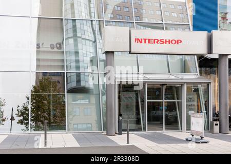 Intershop Tower main entrance Stock Photo - Alamy
