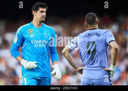 Thibaut Courtois of Real Madrid during the match between Real Madrid ...