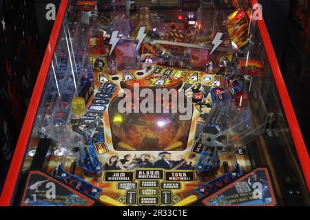 Pinball machines from the 1980s Stock Photo - Alamy